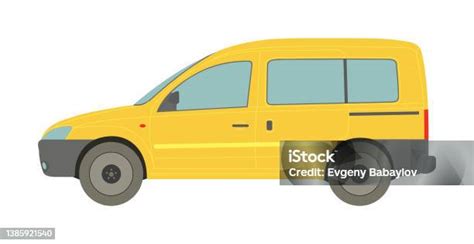 흰색 배경에 노란색 승객 미니 밴 벡터 작은에 대한 스톡 벡터 아트 및 기타 이미지 작은 차 트럭 Istock