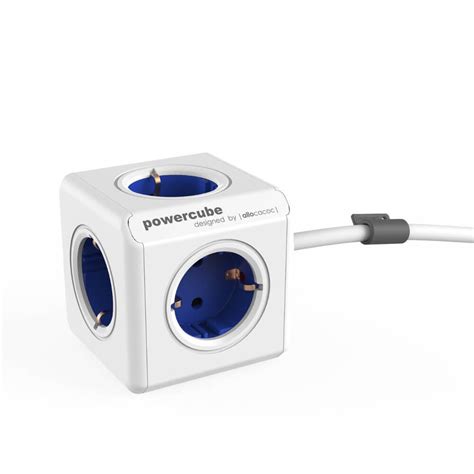 Allocacoc Powercube Extended Usb разклонител с 2 Usb порта за