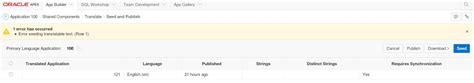 Error On Importing APEX App ORA 01403 No Data Found Wwv Flow Api