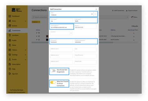 Add Edit Delete Connections