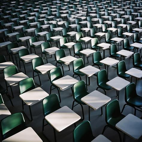 Premium Ai Image Empty College Classroom In University