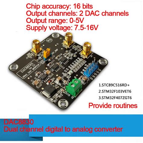 Dac8830 Module 16 Bit Dac Module High Precision Digital To Analog
