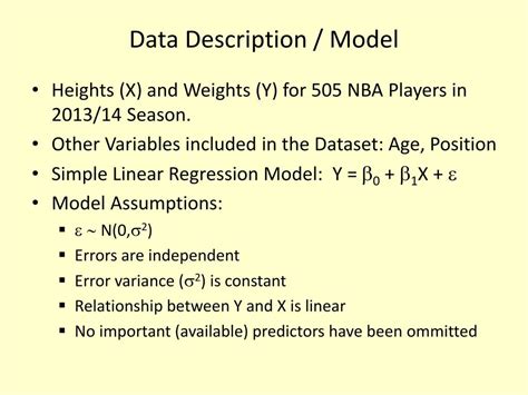 Ppt Checking Regression Model Assumptions Powerpoint Presentation Free Download Id5645335