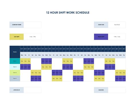 Daily Work Schedule Template For Excel And Gsheets
