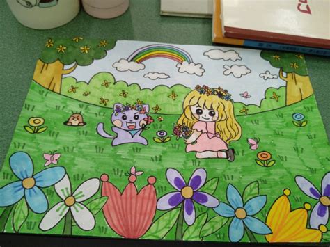 儿童画季节 简单漂亮儿童画简单漂亮 伤感说说吧