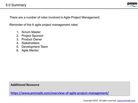 Agile Project Management Roles Ppt