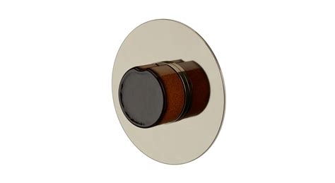 Foundry One Handle Wall Mount Shower Trim With Groove Fireclay Tile
