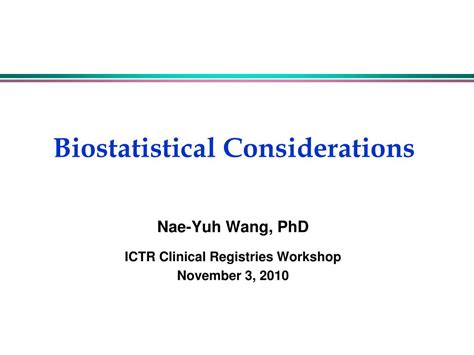 Ppt Biostatistical Considerations Powerpoint Presentation Free Download Id 5877813