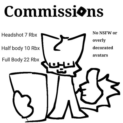 Roblox Commissions Rrobloxart