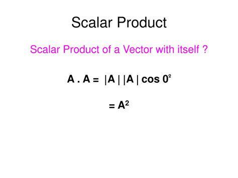 PPT Scalar Product PowerPoint Presentation Free Download ID 6307530
