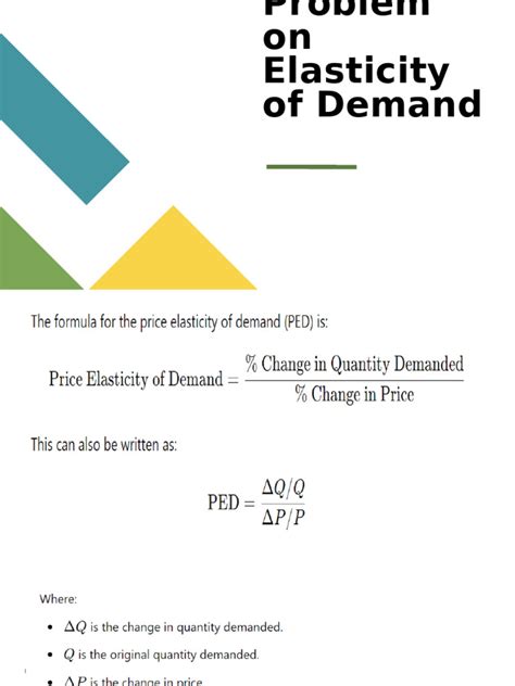 problem on elasticity of demand pdf