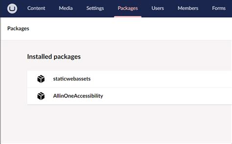 Umbraco Ada Web Accessibility Widget Installation