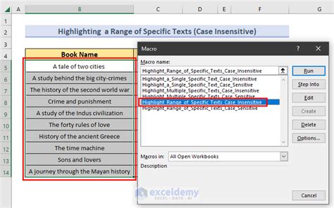 Excel Vba To Highlight Specific Text In A Cell 6 Ways Exceldemy