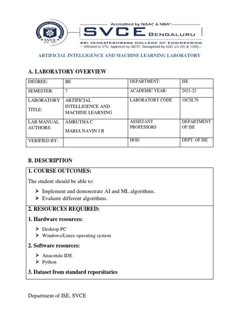 Lab Manual 18csl76 7th Sem Pdf Cluster Analysis Statistical Classification