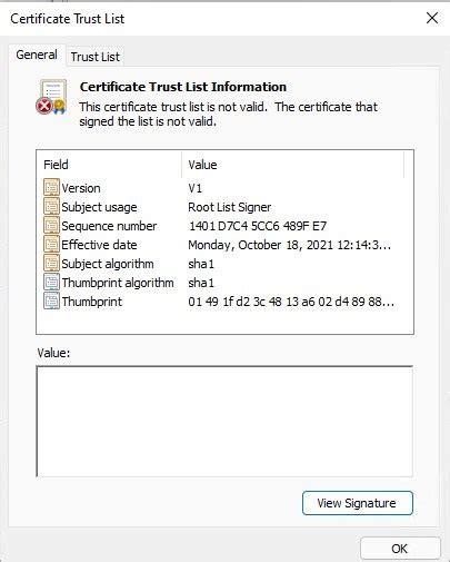 Updating List Of Trusted Root Certificates In Windows Windows Os Hub
