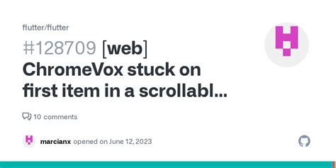 Chromevox Stuck On First Item In A Scrollable List · Issue 128709