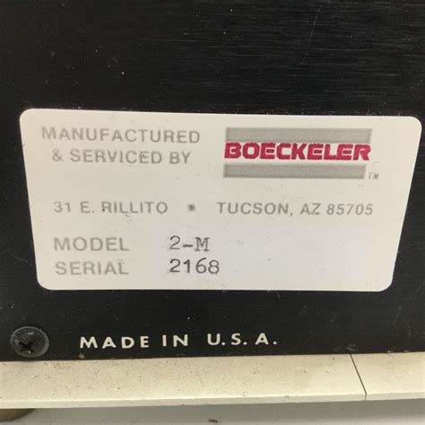 Boeckeler 2 M Digital 2 Axis Micrometer Readout Dro Microcode Ii