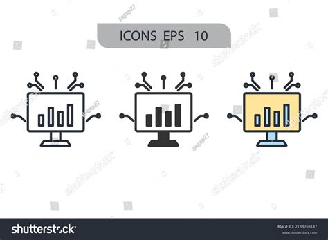 Causal Inference Icons Symbol Vector Elements Stock Vector Royalty