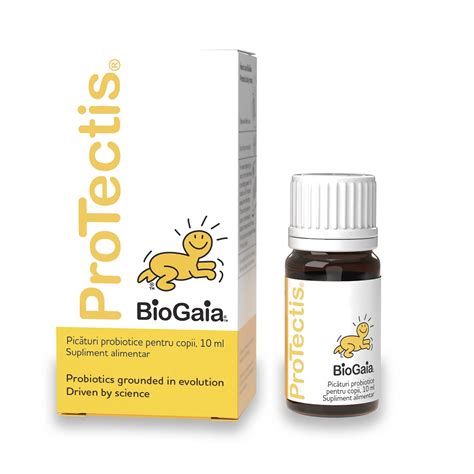 Protectis picaturi probiotice pentru copii, 10 ml, BioGaia : Farmacia ...