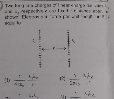 [answered] Two Long Line Charges Of Linear Charge Densities And A Kunduz