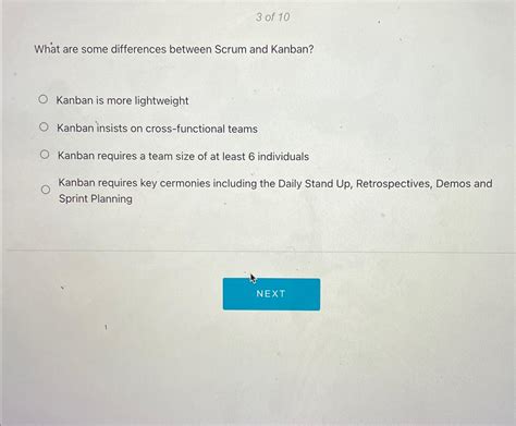 Solved 3 ﻿of 10what Are Some Differences Between Scrum And