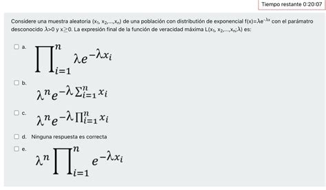 Solved Consider A Random Sample X1 X2 Xn From A