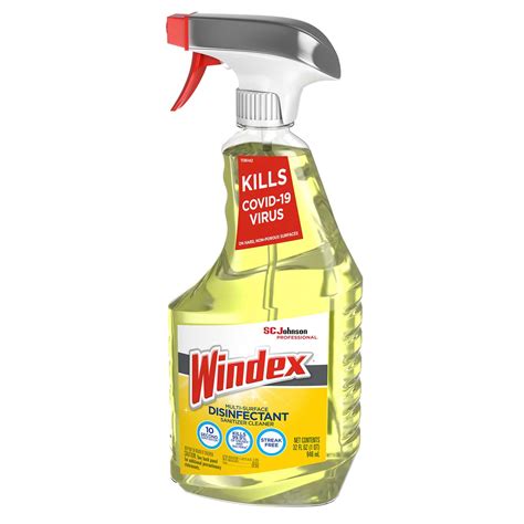 Windex® Multi Surface Disinfectant Sanitizer Cleaner 32 Oz Genco Inc