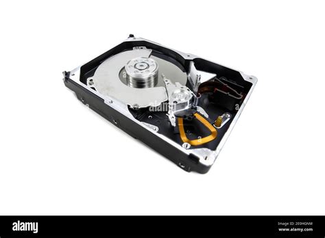 Hard Disk Drive For Computer Data Storage Technology Hdd Isolated With White Background Stock