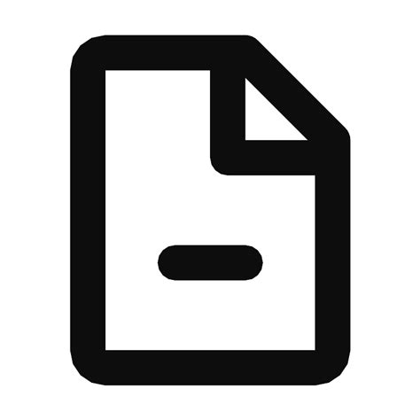 Document Remove Vector SVG Icon SVG Repo