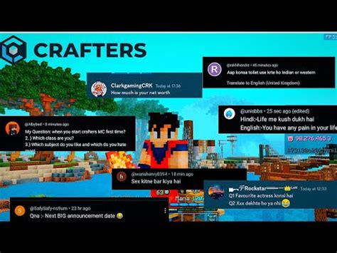 Dirty QnA CraftersMC Skyblock YouTube