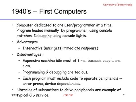 CSE 370 Introduction To Operating Systems PPT