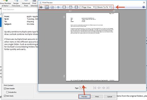 Print A Selection Or Part Of An Email Or Message Only In Outlook
