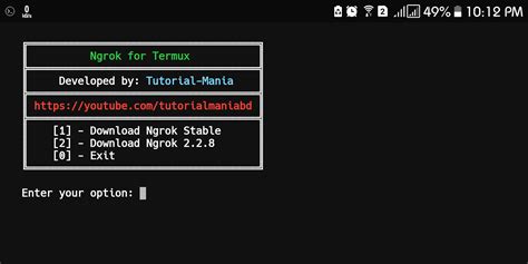 GitHub Tutorial Mania Ngrok For Termux