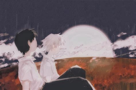 Ikari Shinji And Nagisa Kaworu Neon Genesis Evangelion Drawn By Ksline Danbooru