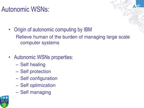 Ppt Autonomic Wireless Sensor Networks Intelligent Ubiquitous Sensing Powerpoint Presentation