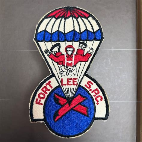 Us Original Vintage Parachute Patch Skydiver Fort Lee Spc 70 80 S Patch