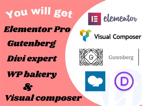 Elementor Pro Elementor Divi Wpbakery Visual Composer