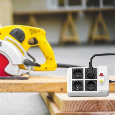 Удължителен кабел с прекъсвач Защитно устройство за остатъчен ток Rcd