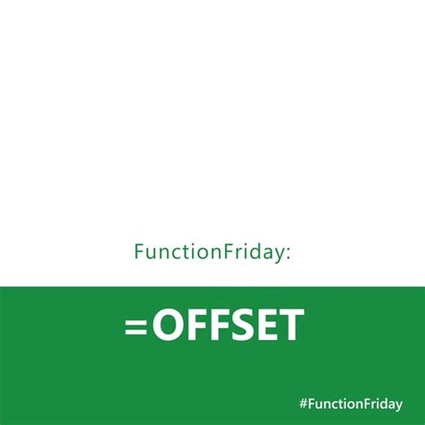 Offset Function In Microsoft Excel Youtube