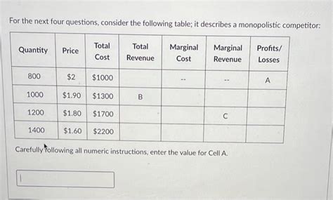 solved for the next four questions consider the following