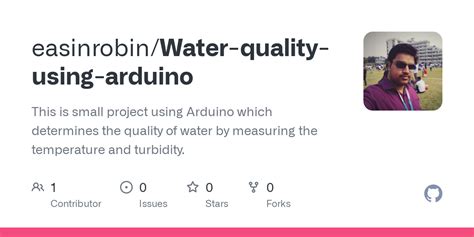 GitHub Easinrobin Water Quality Using Arduino This Is Small Project Using Arduino Which
