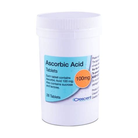 Ascorbic Acid 100mg Tablets 28s Immune System Online