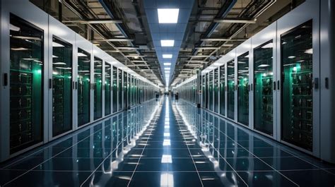 Premium Ai Image 3d Render Data Center