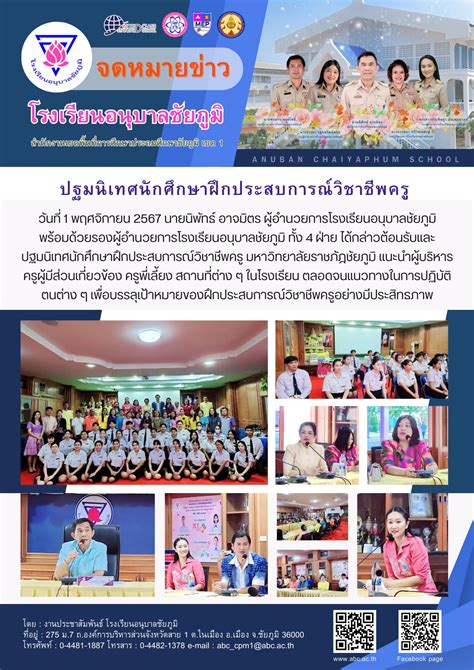 2024 โรงเรียนอนุบาลชัยภูมิ