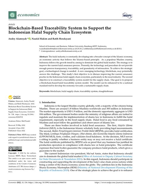 Blockchain Based Traceability System To Support Th Pdf