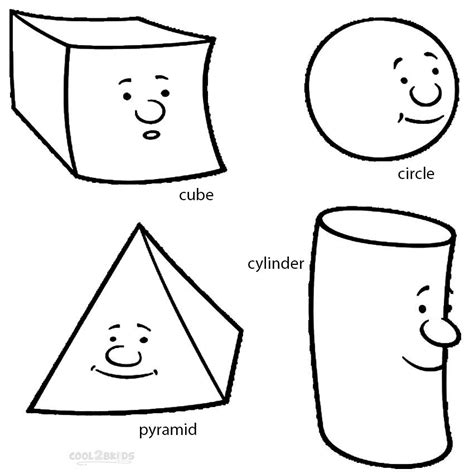Shape Coloring Pages Preschool