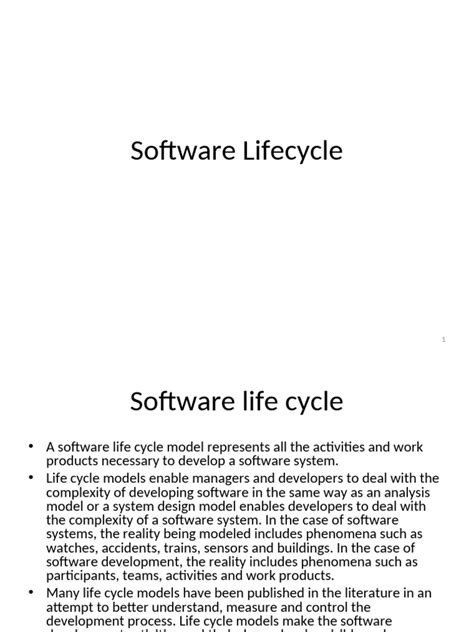 L6 Software Lifecycle Pdf System Project Management