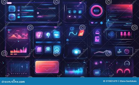 Set Cursors Loading Digital Illustration Flat Button With Set Cursors Loading Stock Image