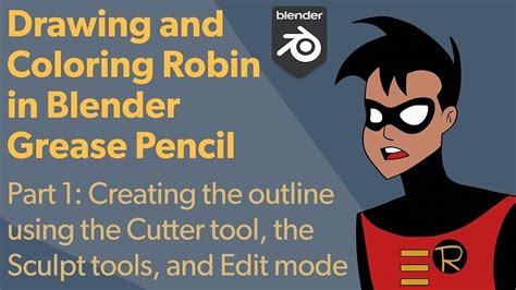 Drawing And Coloring Robin In Blender Grease Pencil Tutorials Tips And Tricks Blender