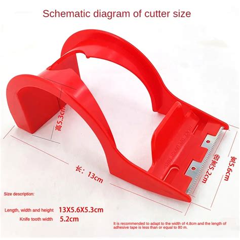 디스펜서 거치대 편리한 접착 테이프 디펜서 커터 상자 씰링 기계 다리미 치아 플라스틱 포장 시트 48mm 티몬